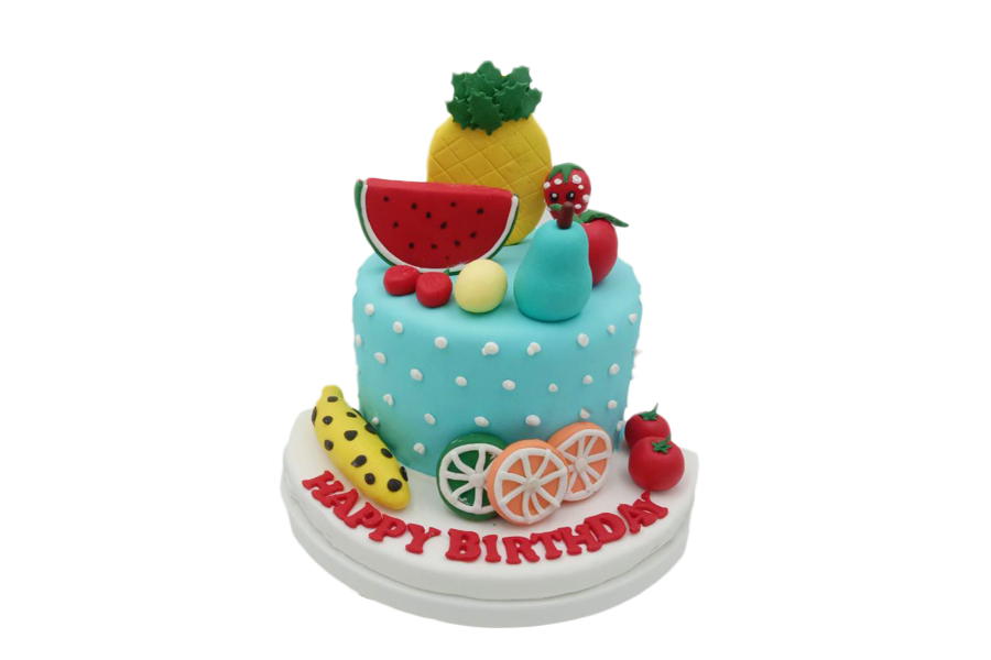 Fruit Cart Custom Cake Fruit Cart Custom Cake